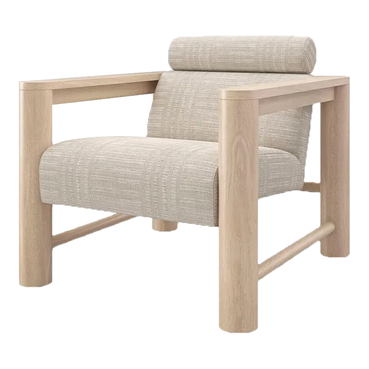Natural Modern Armchair | Chairish