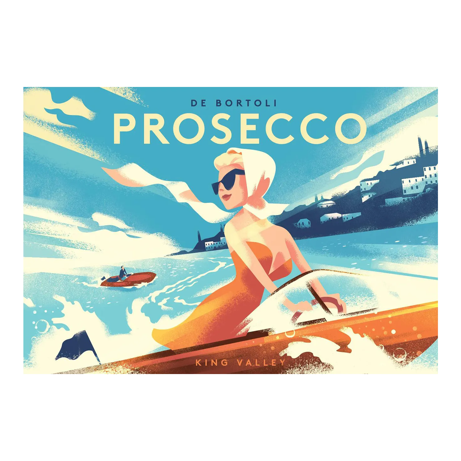 2015 Danish Modern Poster, De Bortoli Prosecco | Chairish