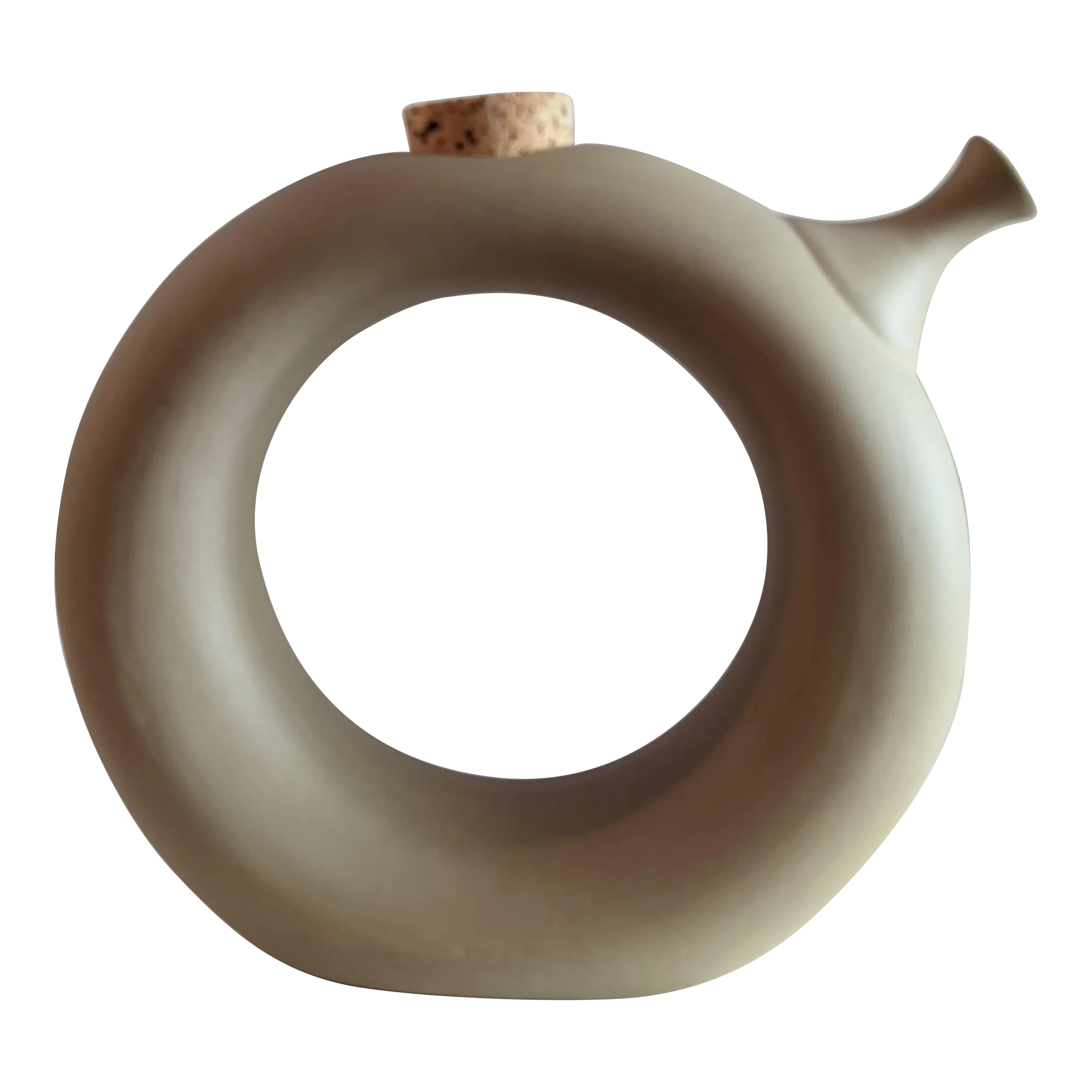 Mid-Century Modern Period Donut Shape Pottery Pitcher Jug by Hartstone ...