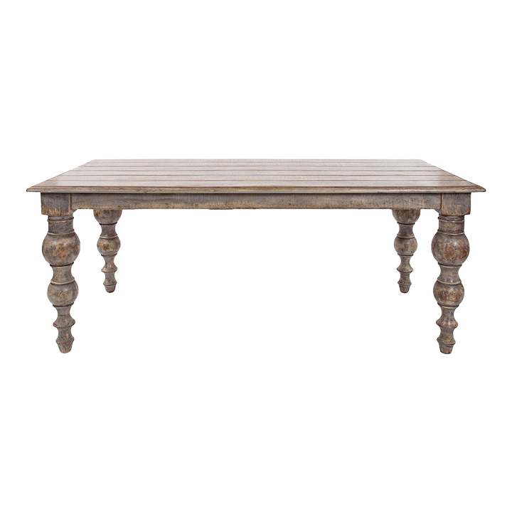 Distressed Farmhouse Dining Table | Chairish