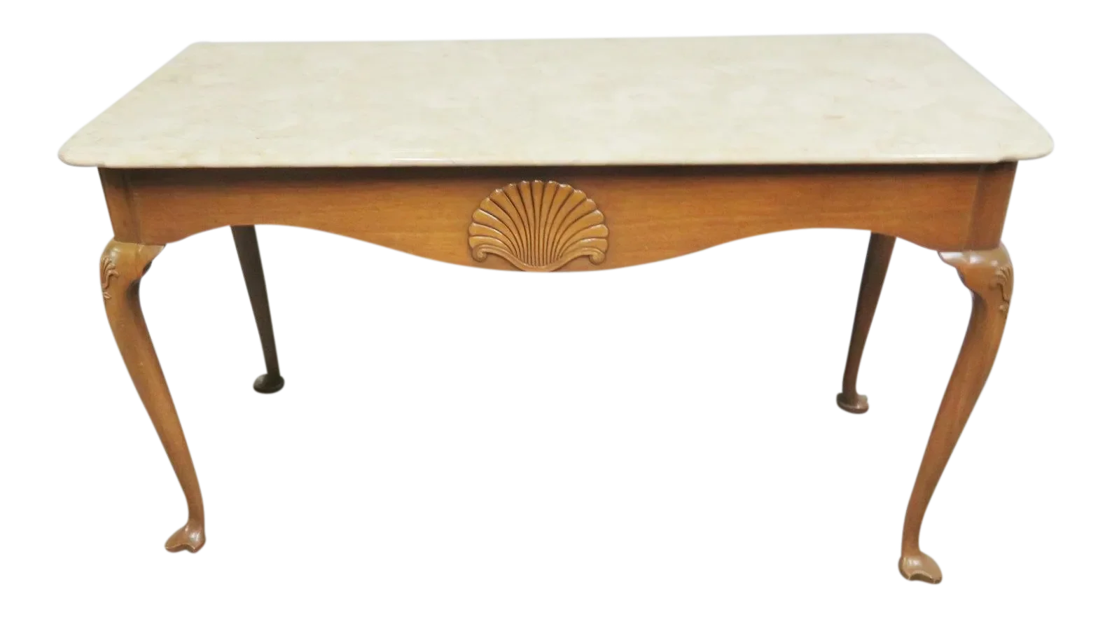 Kittinger Colonial Williamsburg Cw155 Mahogany Marble Top Table | Chairish