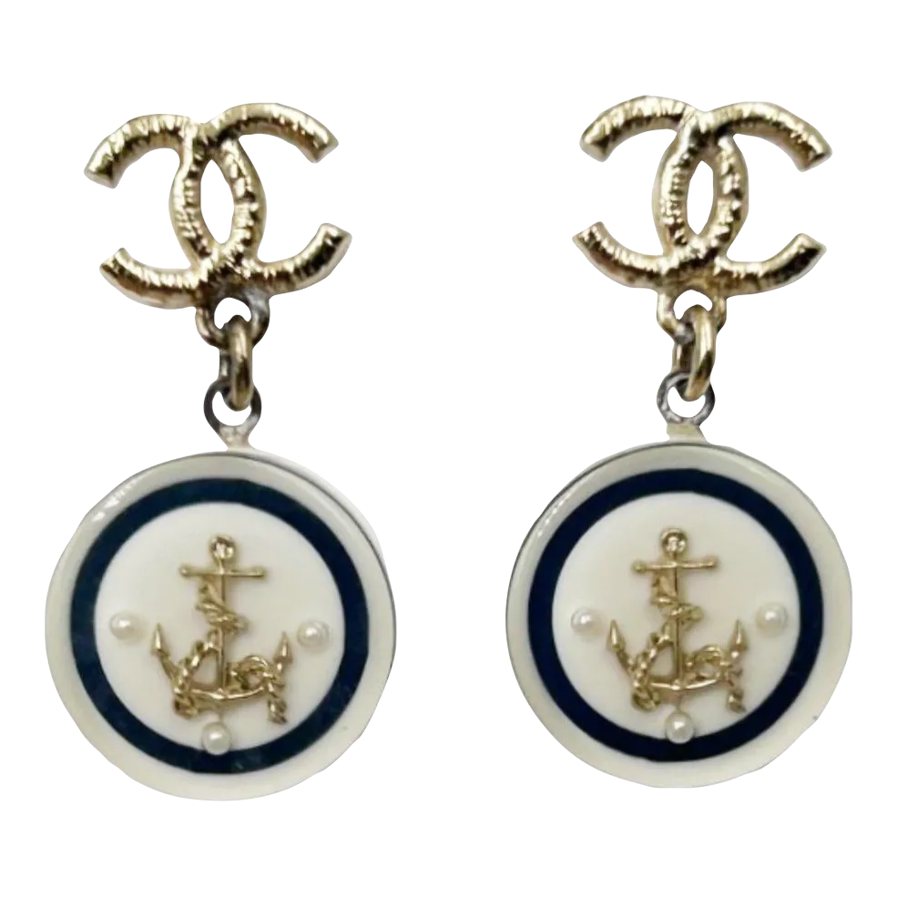 Chanel anchor earrings store