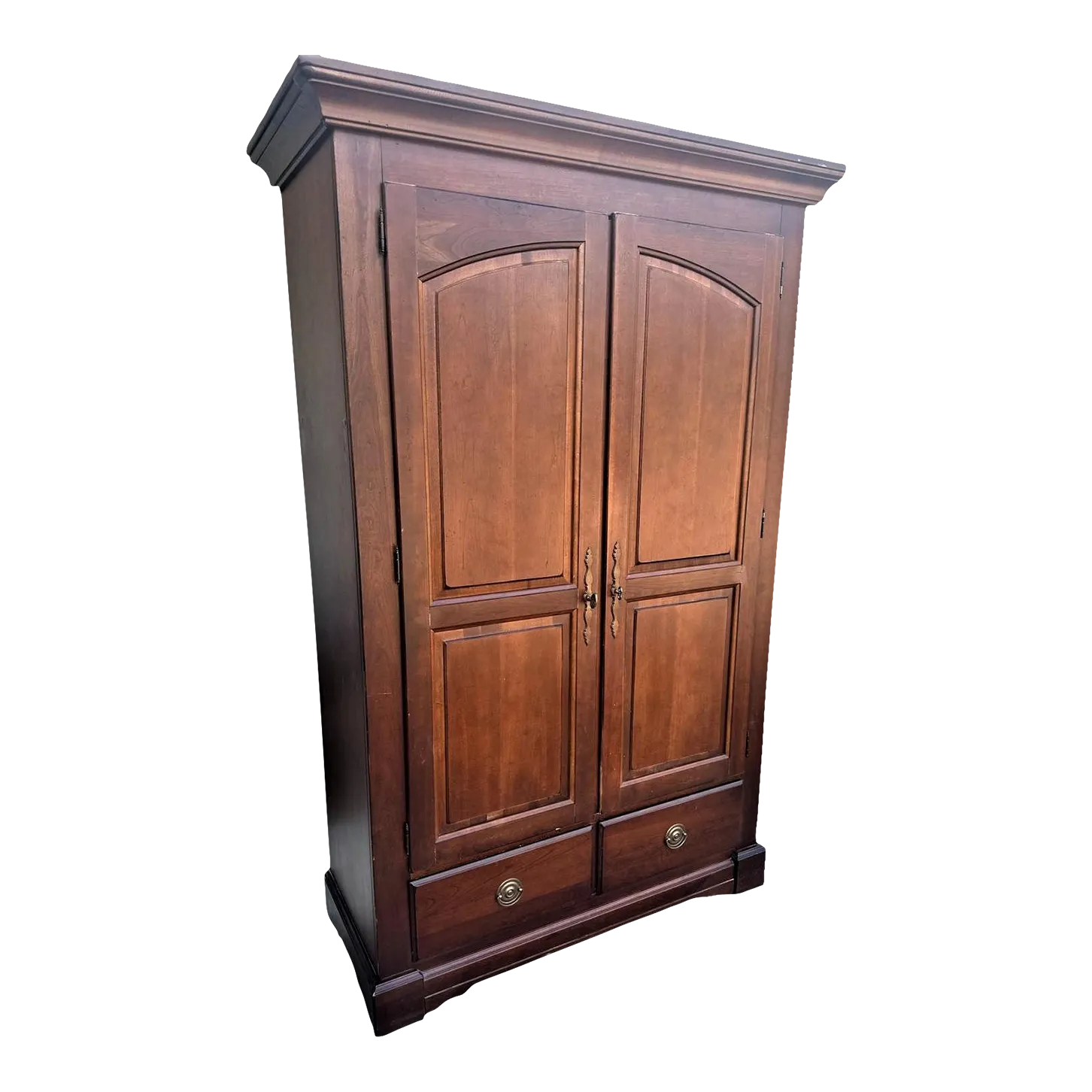 Bassett Chris Madden Collection Cherry Wood Armoire - Vintage Circa ...