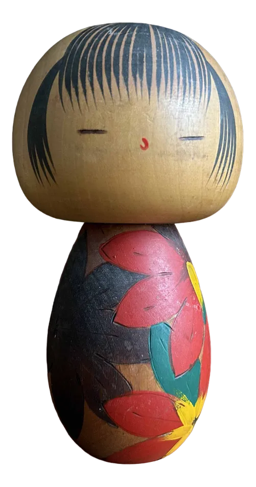 Vintage Japanese Sosaku Kokeshi Kimono, 1970s | Chairish