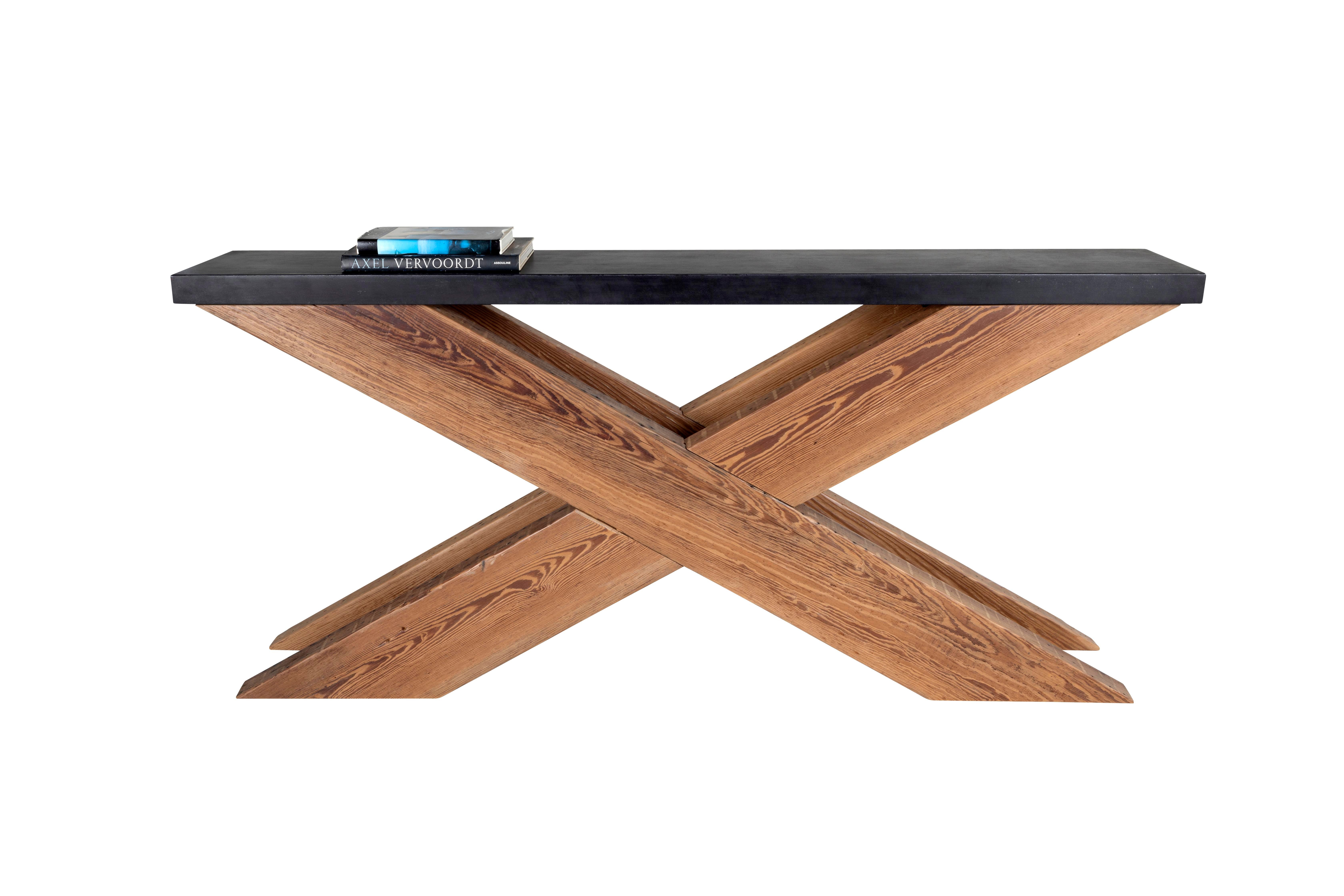 Double x console table store