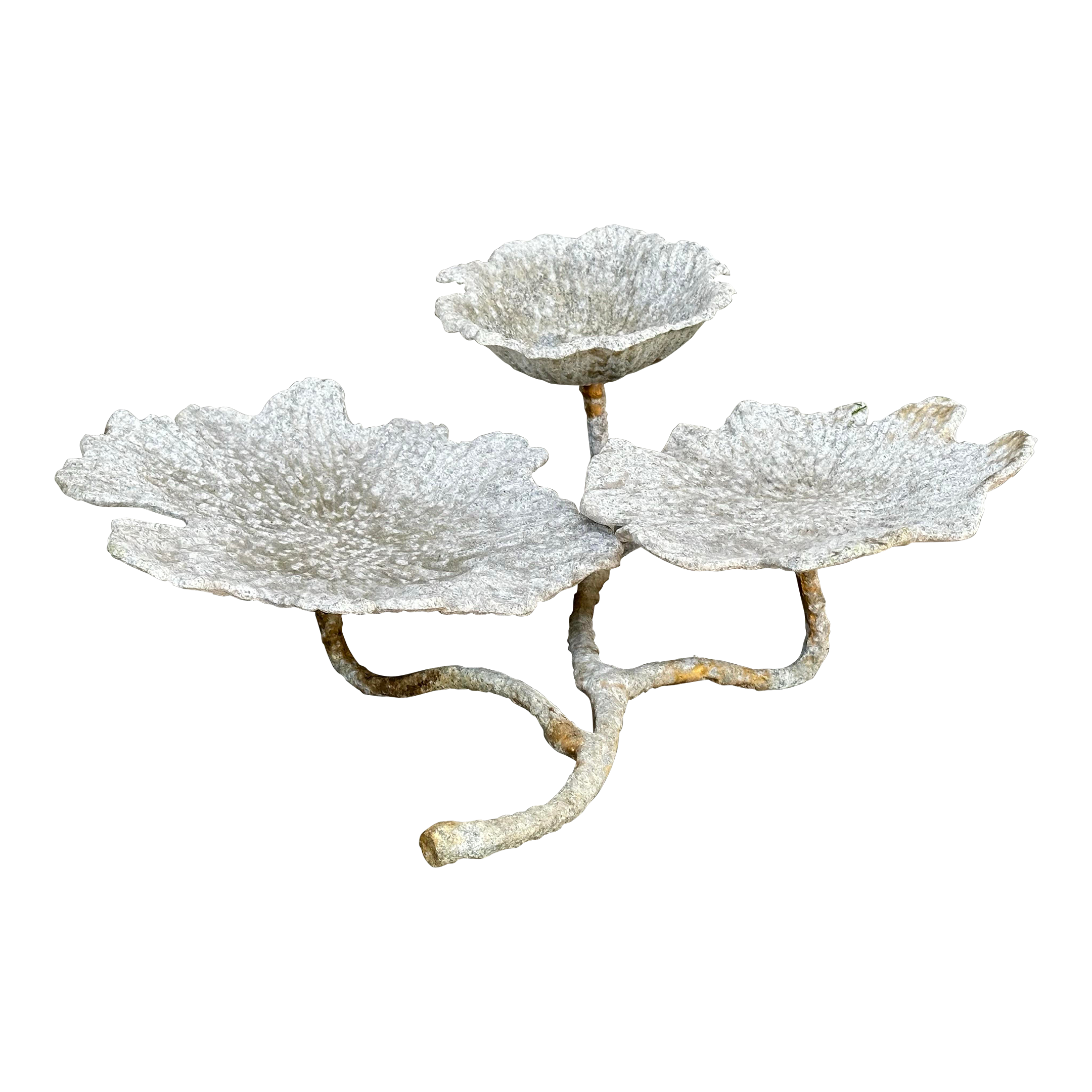 Water Lily Garden Decoration Bird Bath Chairish