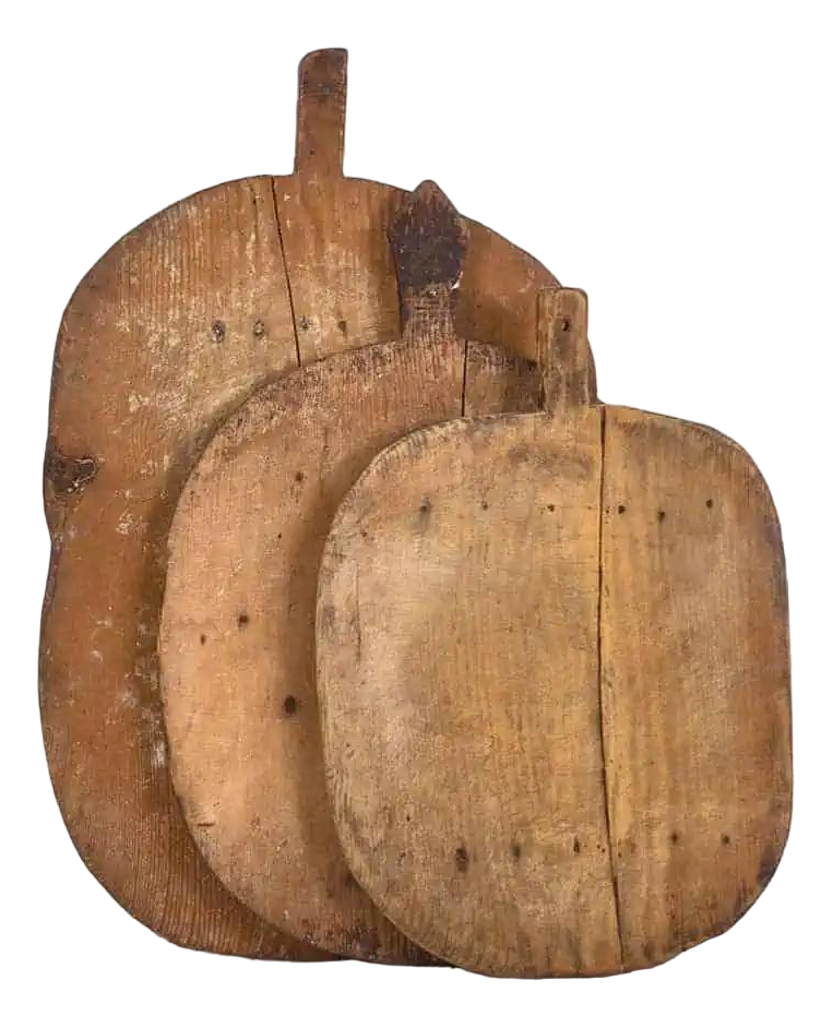 Vintage Oval Cutting Boards, 1920, Set of 3 | Chairish