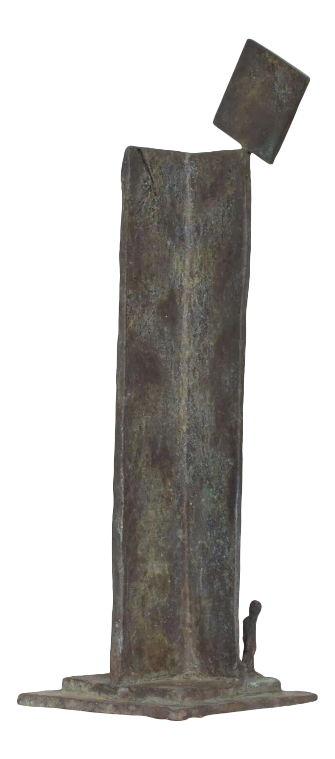 1970s Modern Sculpture Bronze Architectural Monument Mexico | Chairish