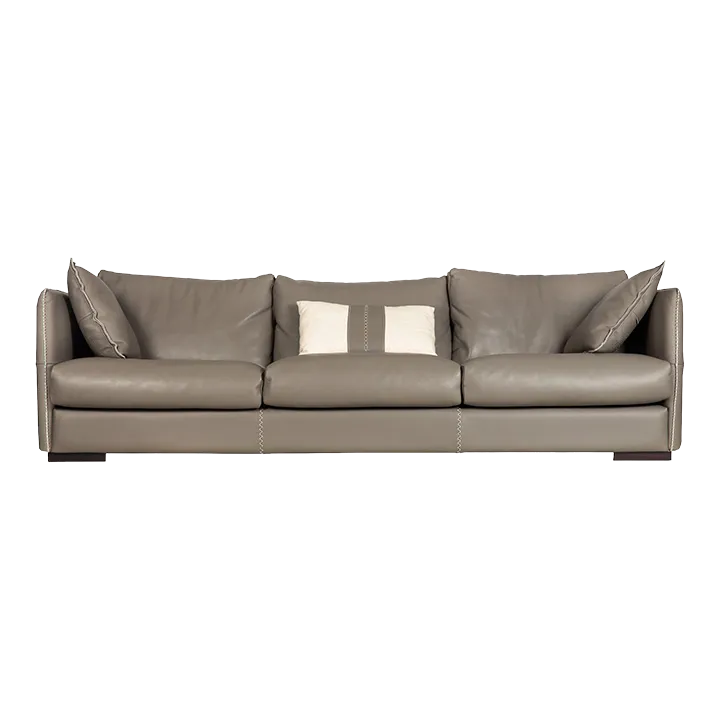 Modern Italian Stitched Leather “Alfred” Sofa by Gamma Arredamenti ...