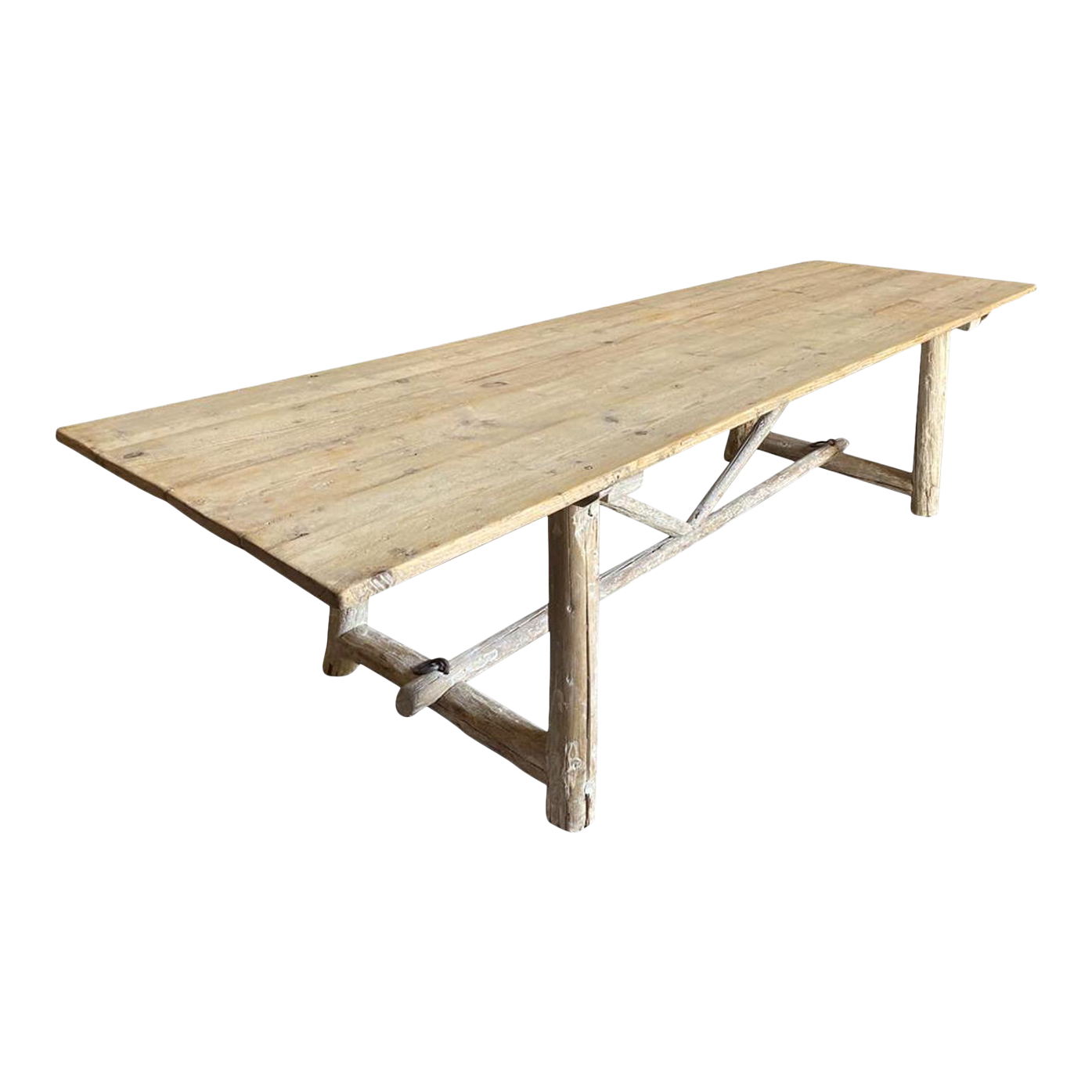 Late 19th Century Italian Primitive Farm Table | Chairish