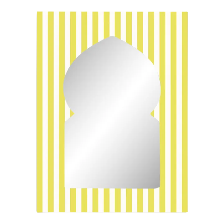 Fleur Home x Aldous Bertram Tangier Mirror in Yellow Cake & All White ...