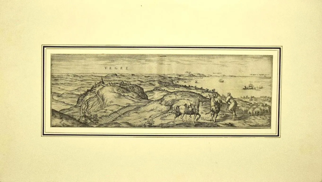 Vegel - Original Etching on Paper by George Braun - Early 17th Century ...