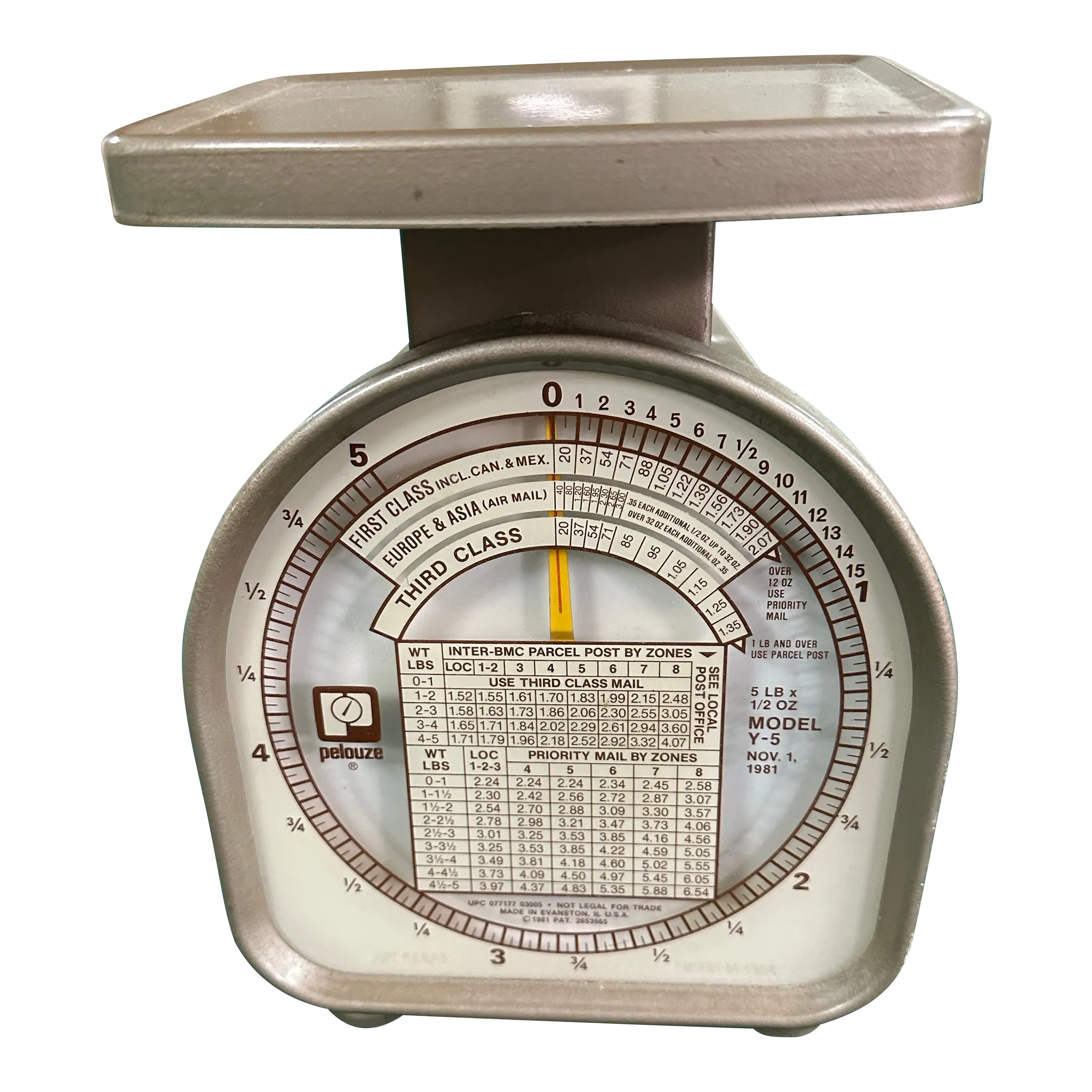 Vintage 1980s Metal Scale for Postage | Chairish