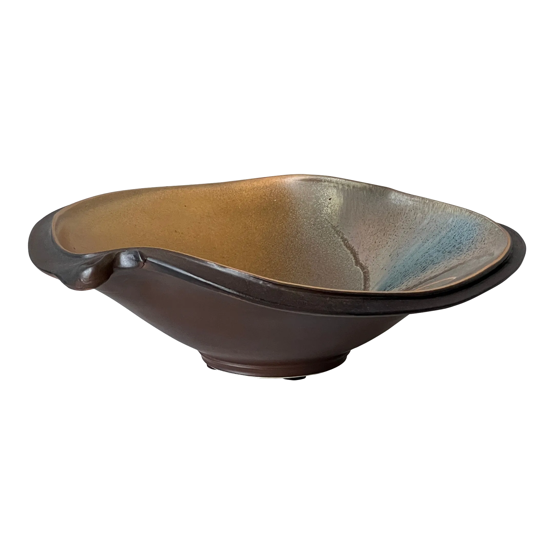 Late 20th Century Large Studio Pottery Bowl | Chairish