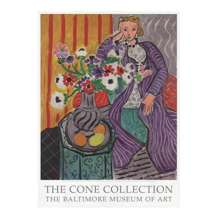 2004 Henri Matisse 'Purple Robe and Anemones' Multicolor Offset ...