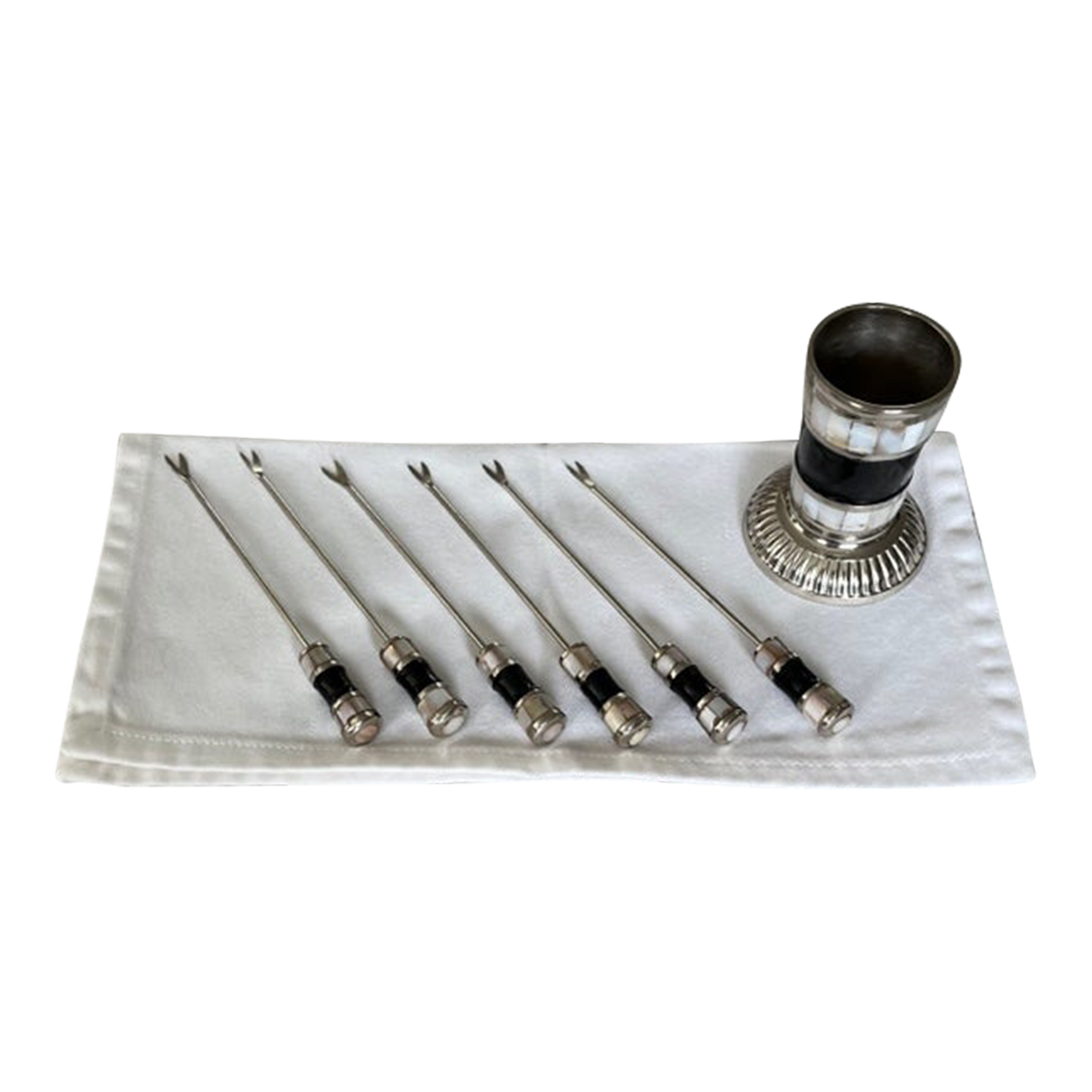 1970s Julia Knight Cocktail Pick Set- 7 Pieces | Chairish