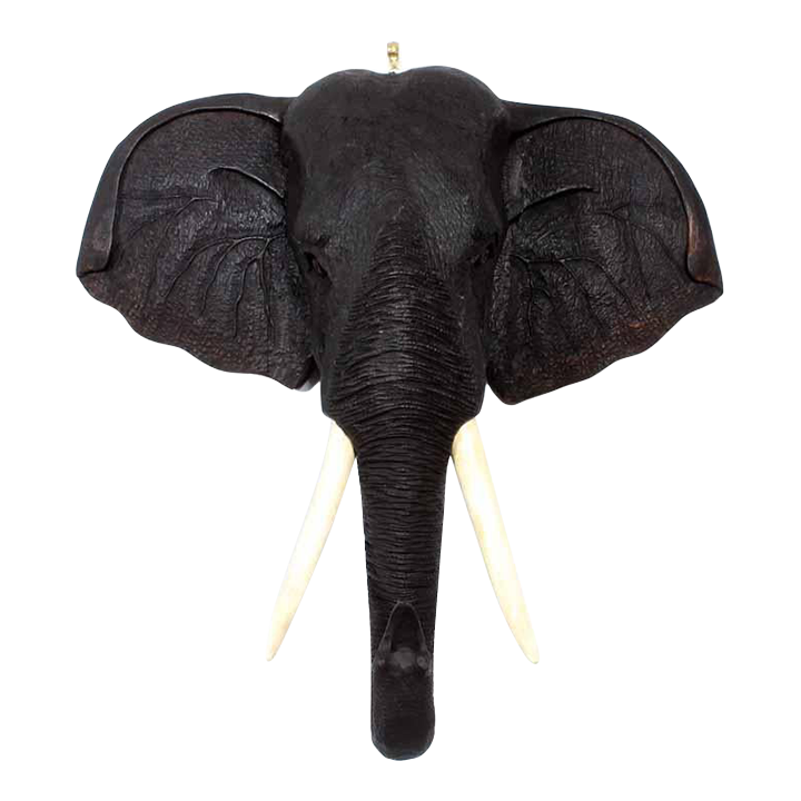 Wall Mounted Elephant Head | Chairish