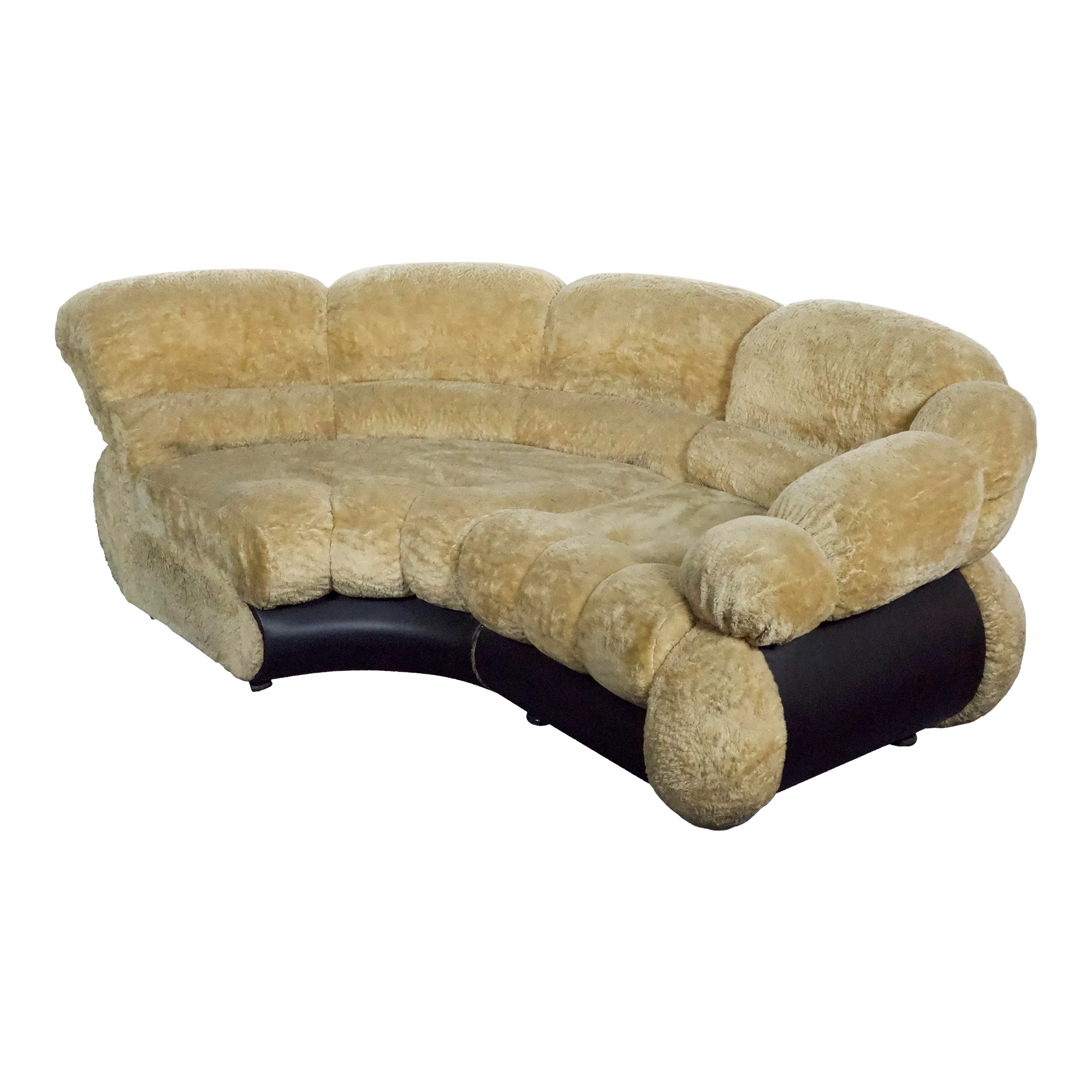Space Age Modular Sofa by Adriano Piazzesi, Cream Teddy Bear ...