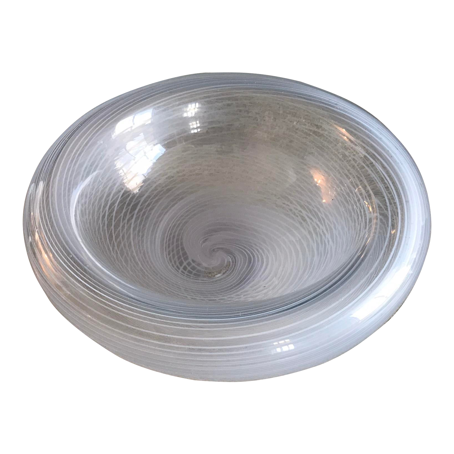Vintage Double Walled Swirled Glass Bowl by the Hotmire Collective ...
