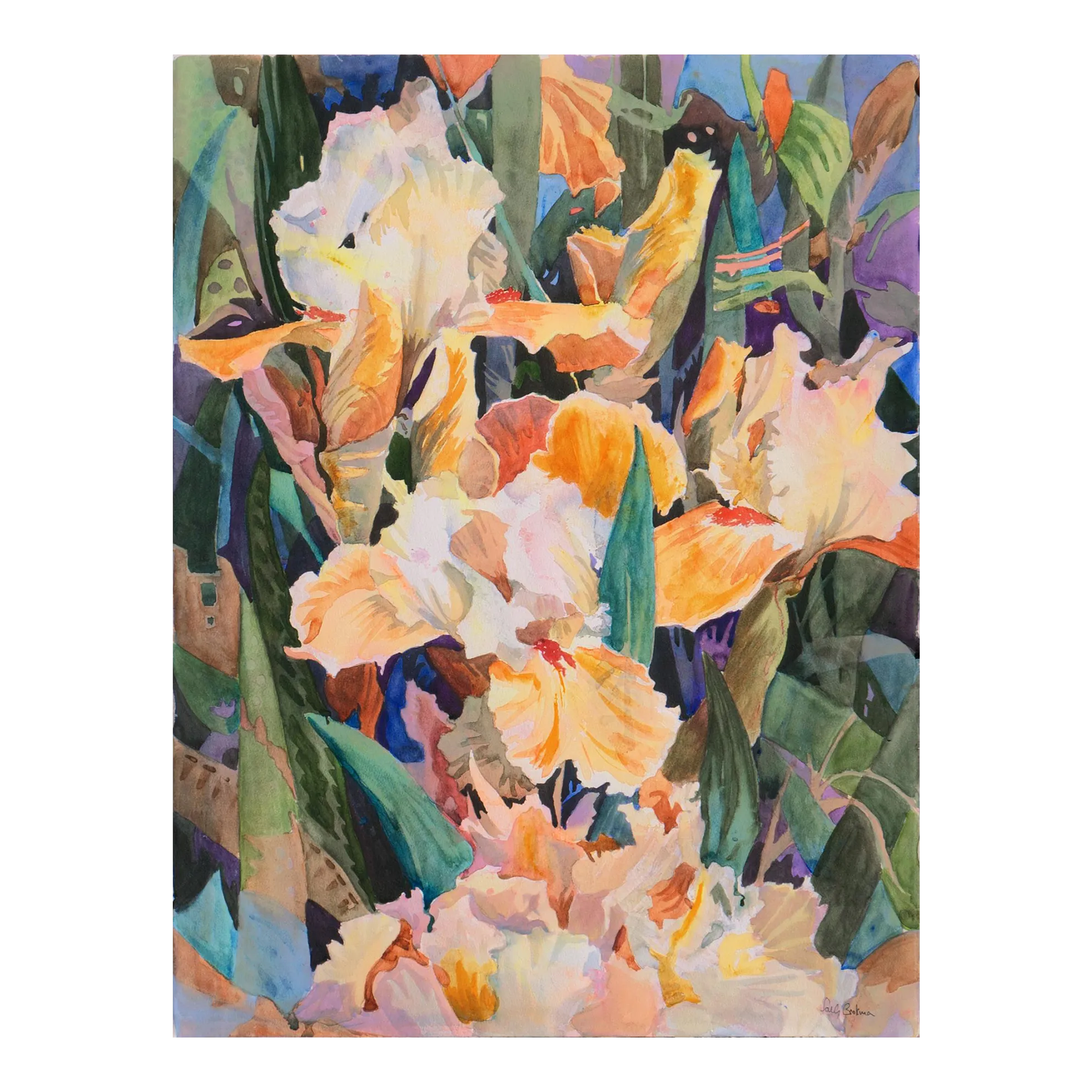 'Golden Irises' by Sally Bookman, St. Martin's School, California Woman ...