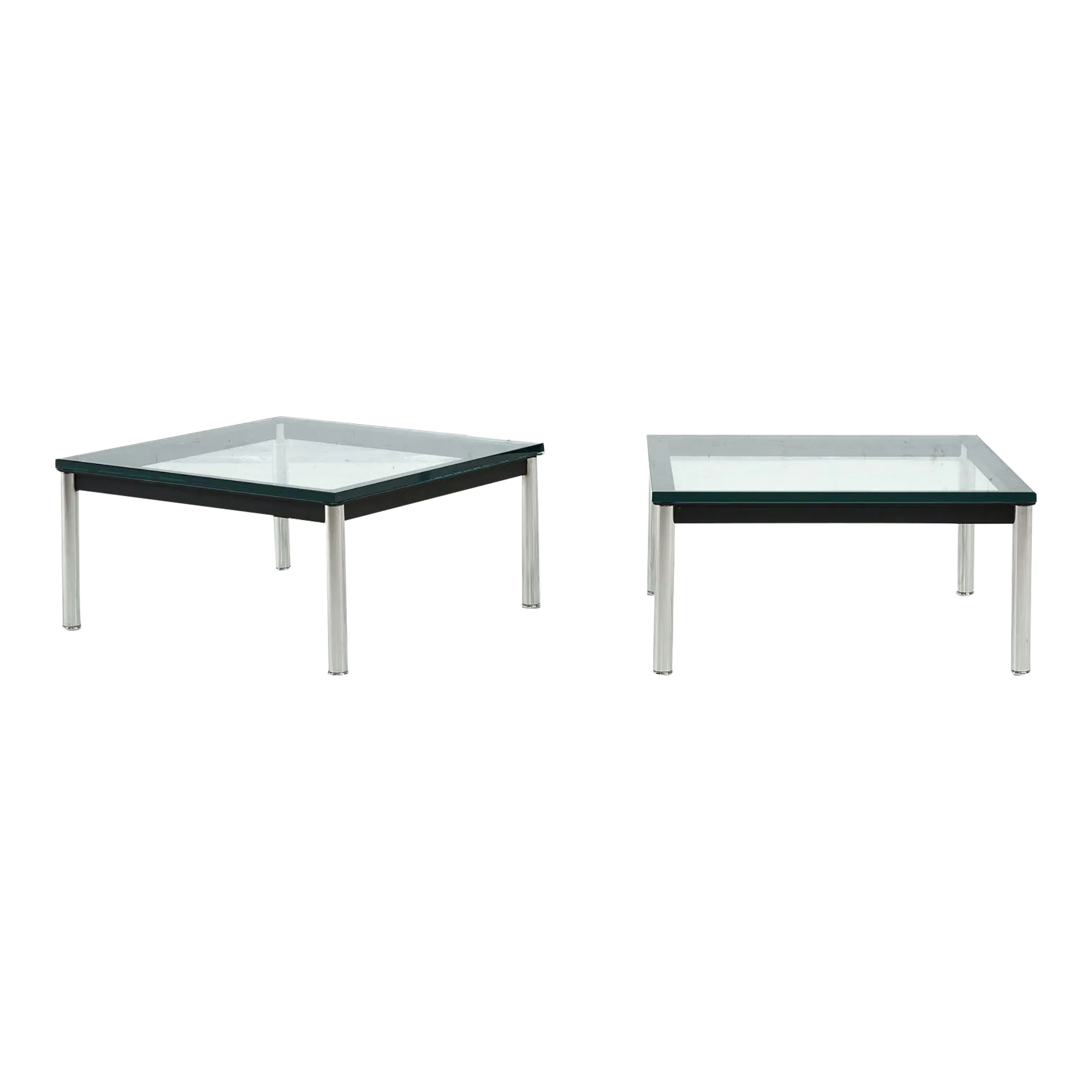 Le Corbusier Lc 10 for Cassina Side Tables, Italy 1970 | Chairish