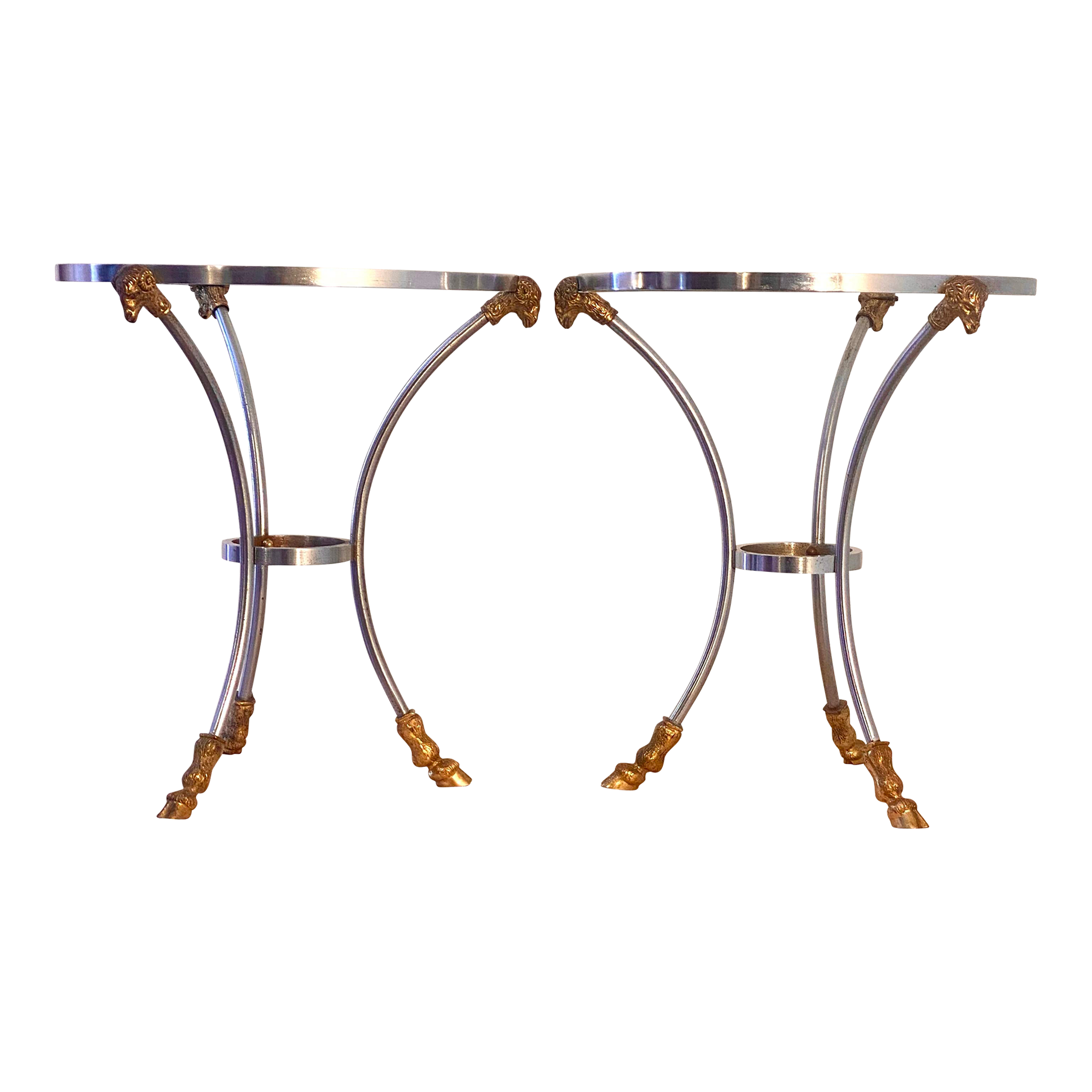 1970s Mid Century Maison Jansen for Ralph Pucci Ram Head and Hoof ...