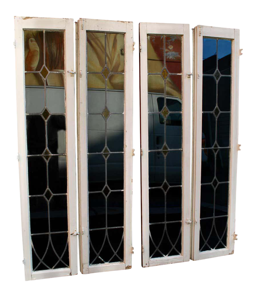 1920s American Classical Tall Windows - Set of 4 | Chairish