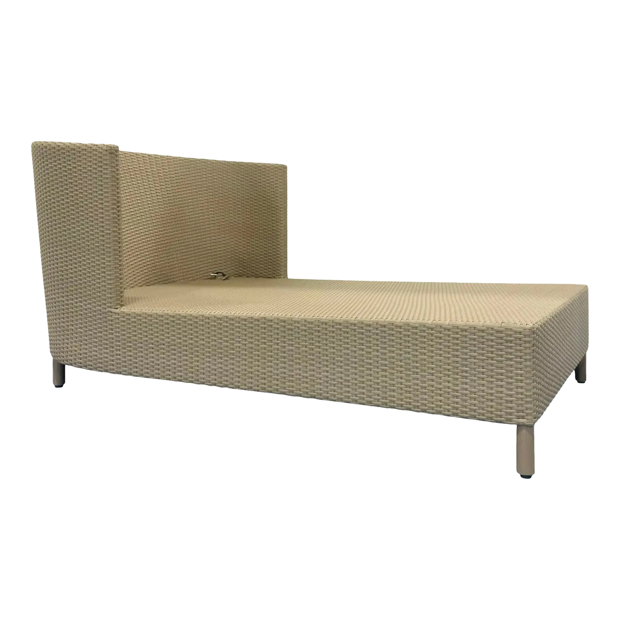 Barbara Barry for Baker / McGuire Gray Woven Resin Outdoor Chaise ...