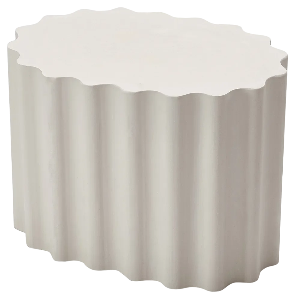 Dynamic Wave Side Table by Perler | Chairish