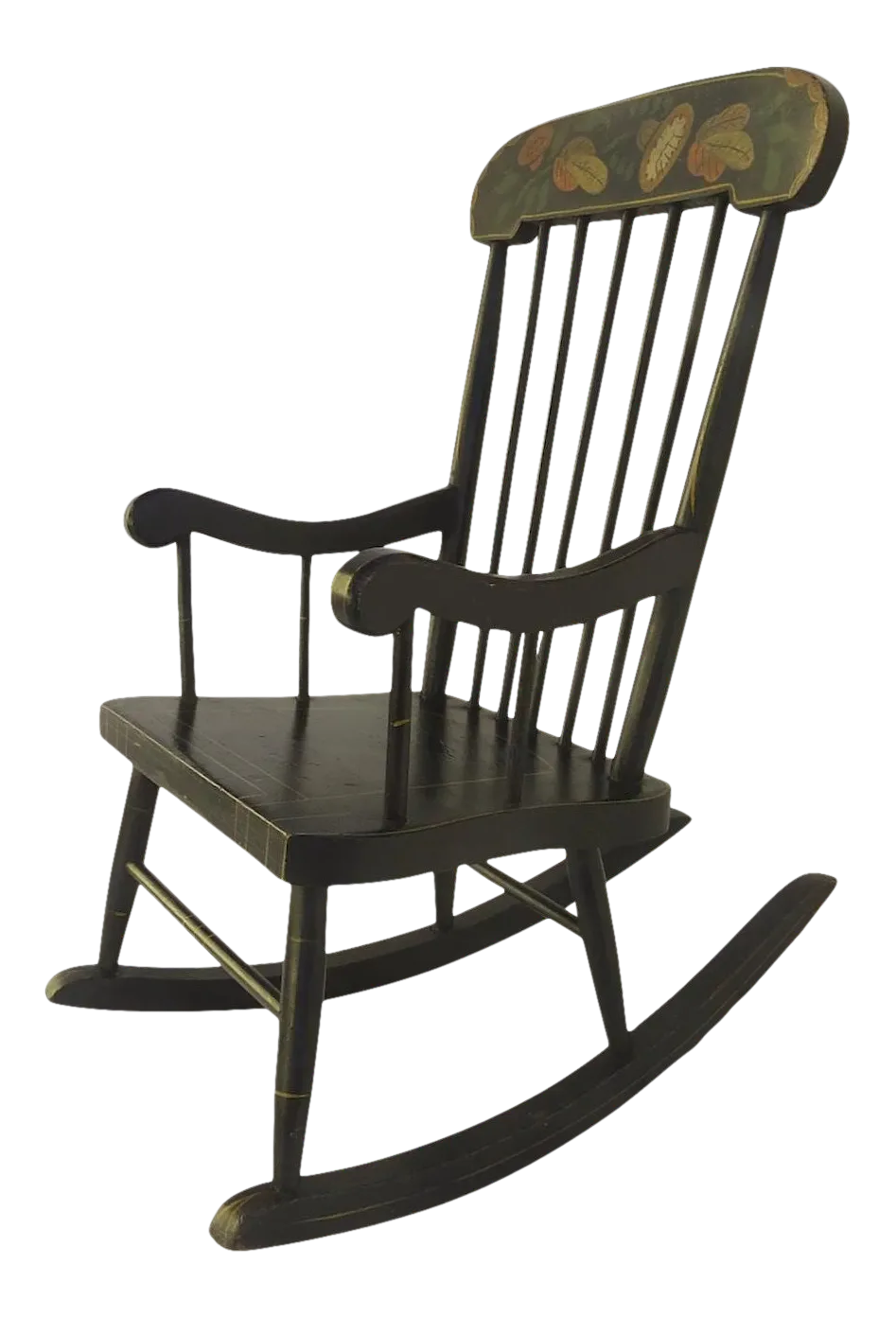 1900's American Painted Boston Child's Rocking Chair | Chairish
