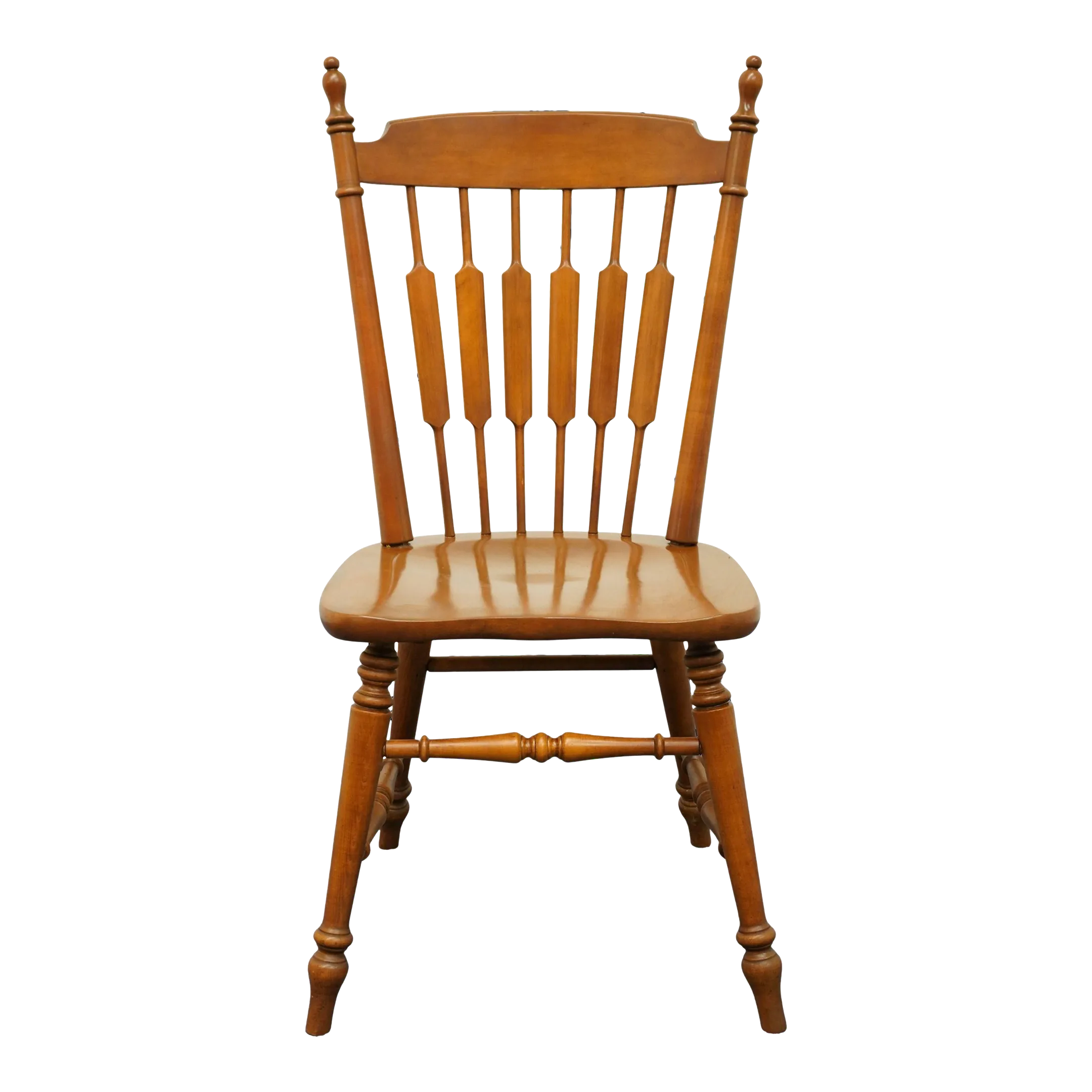 Tell City Furniture Hard Rock Maple Colonial Style Cattail Back Dining ...