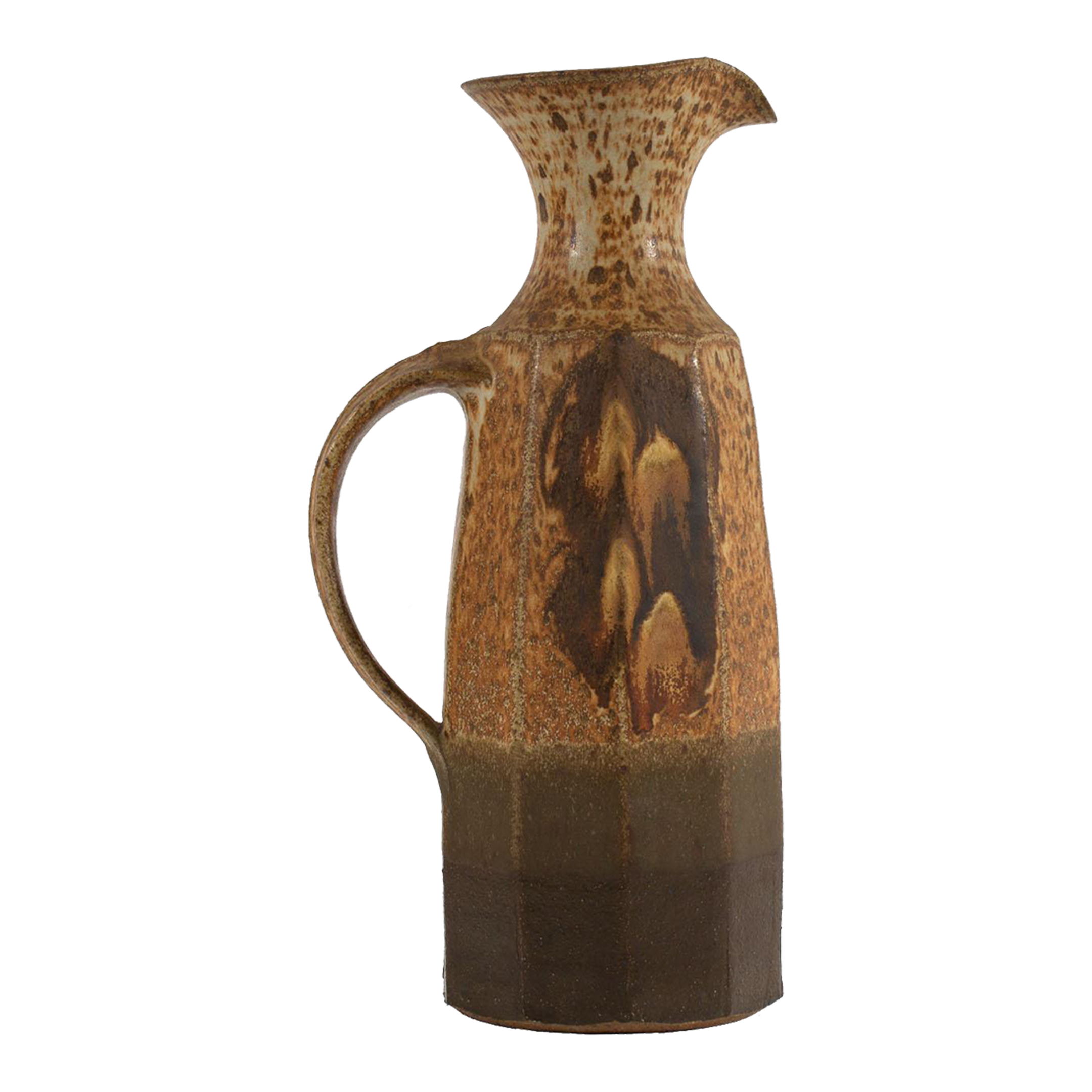 Robert Woo Signed Studio Pottery Pitcher | Chairish