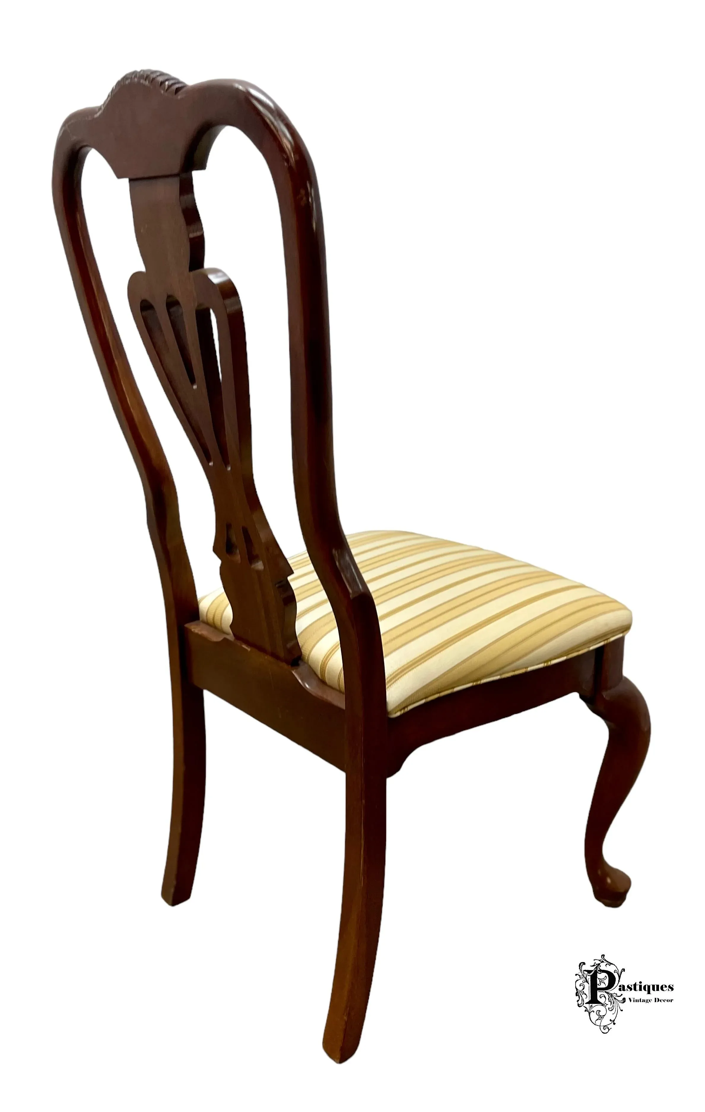Vintage Thomasville Chippendale Style Mahogany Dining Chairs Set of 6