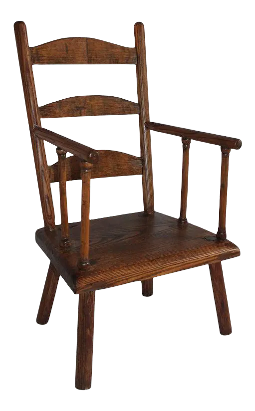Early 19th Century New England Child's Chair | Chairish