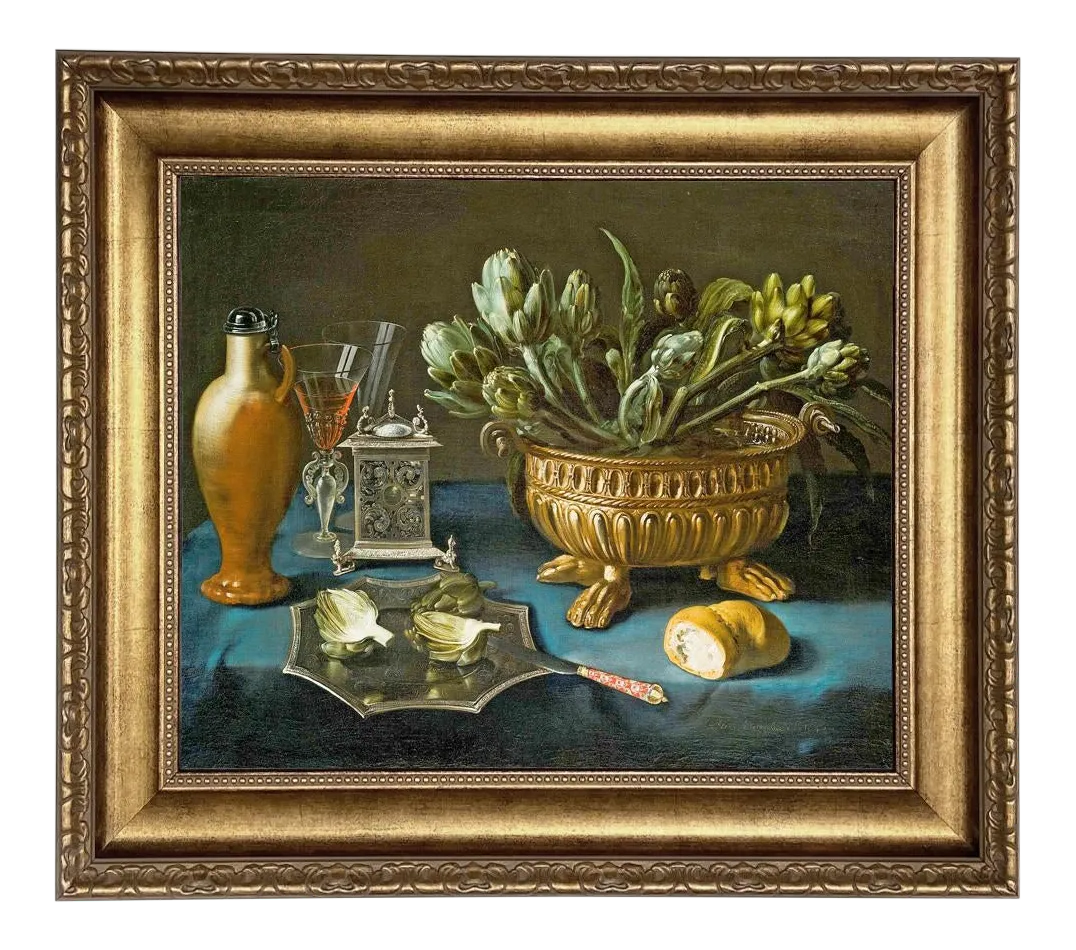 “Still Life with Artichokes and Other Silver Objects” Contemporary ...