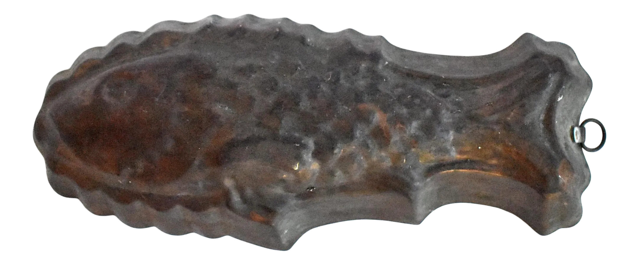 Antique Copper Tin-Lined Fish Mould | Chairish