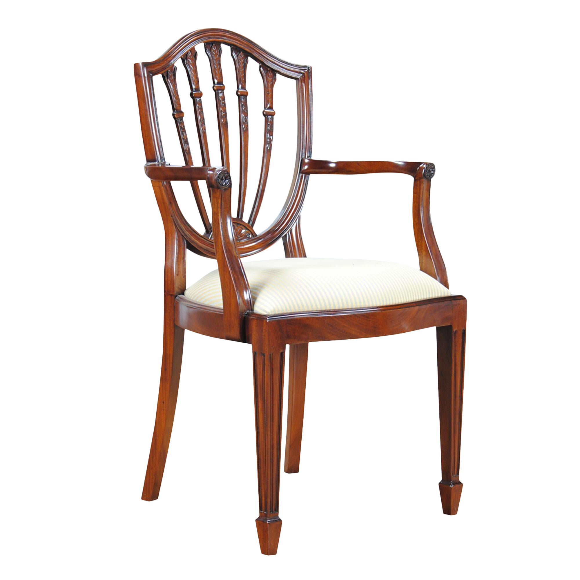 Shield Back Arm Chair | Chairish
