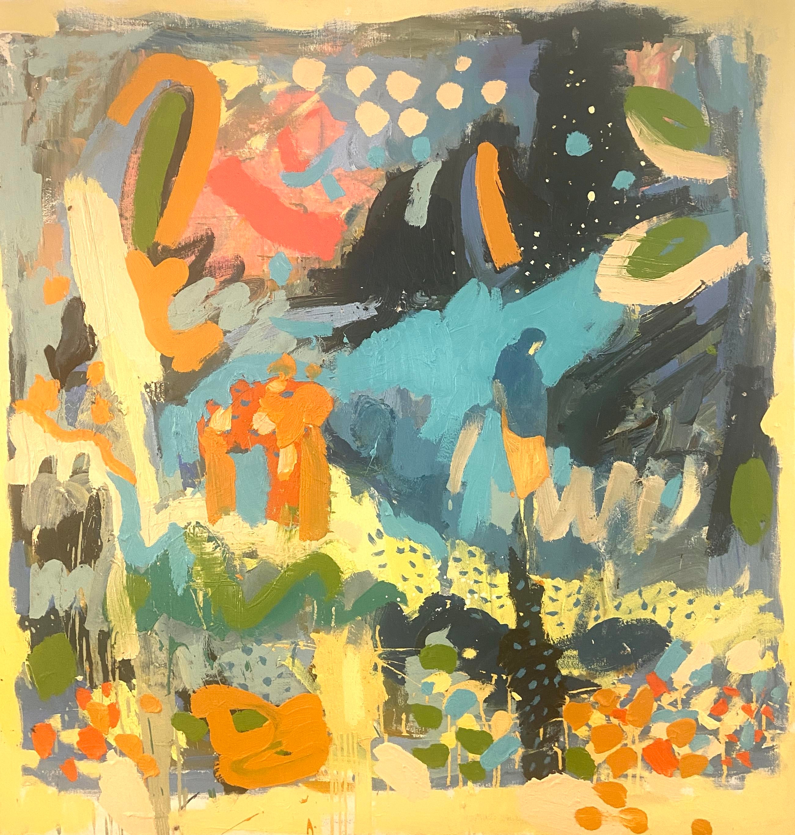 "Starlt Desert Sky" Expressionist Painting by Paul Wadsworth | Chairish