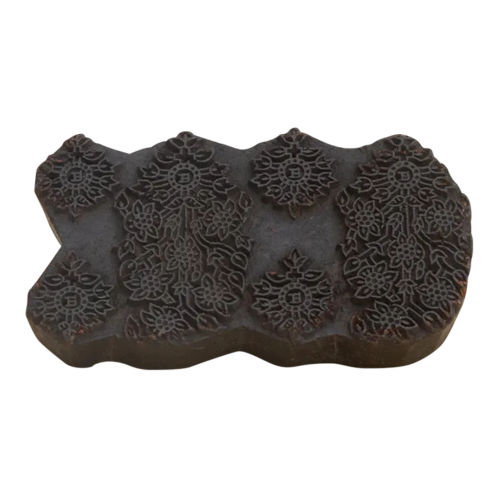 Marigold Vintage Wooden Printing Block | Chairish