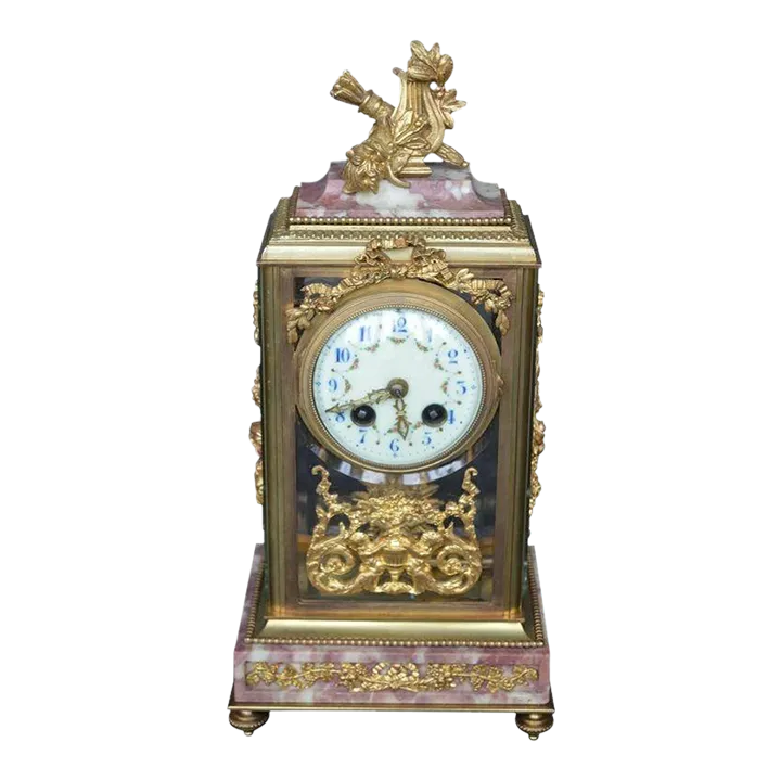 19th Century Empire Style Clock | Chairish