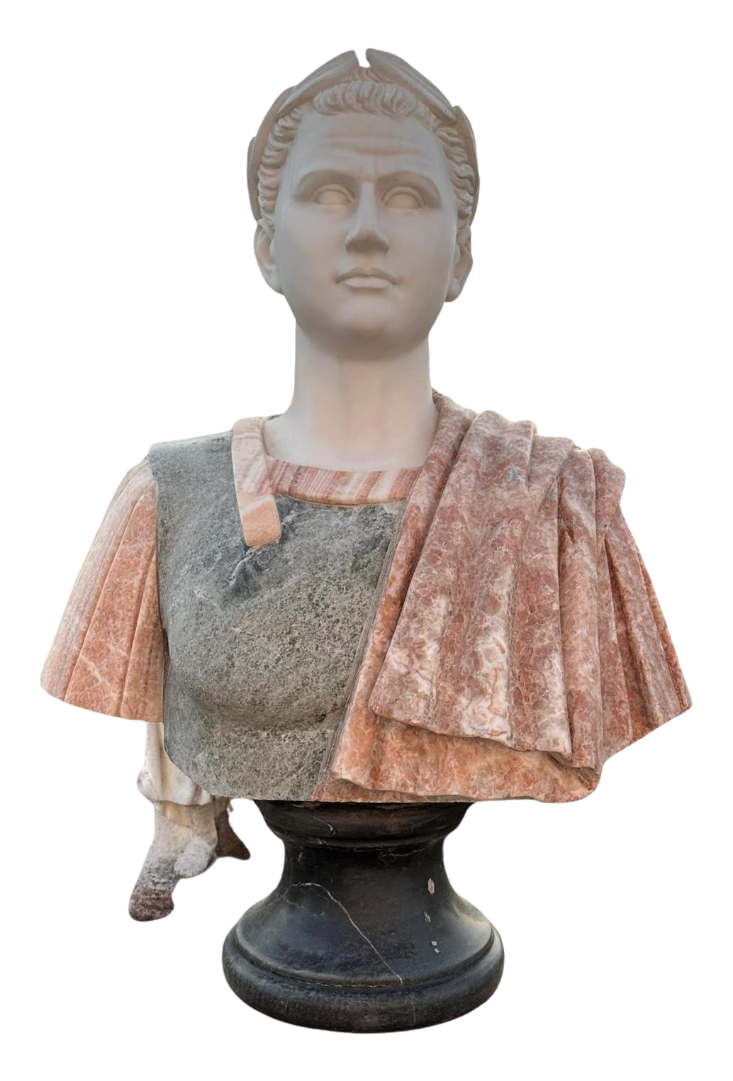 Huge Bust of Roman Emperor, 1950, Marble | Chairish