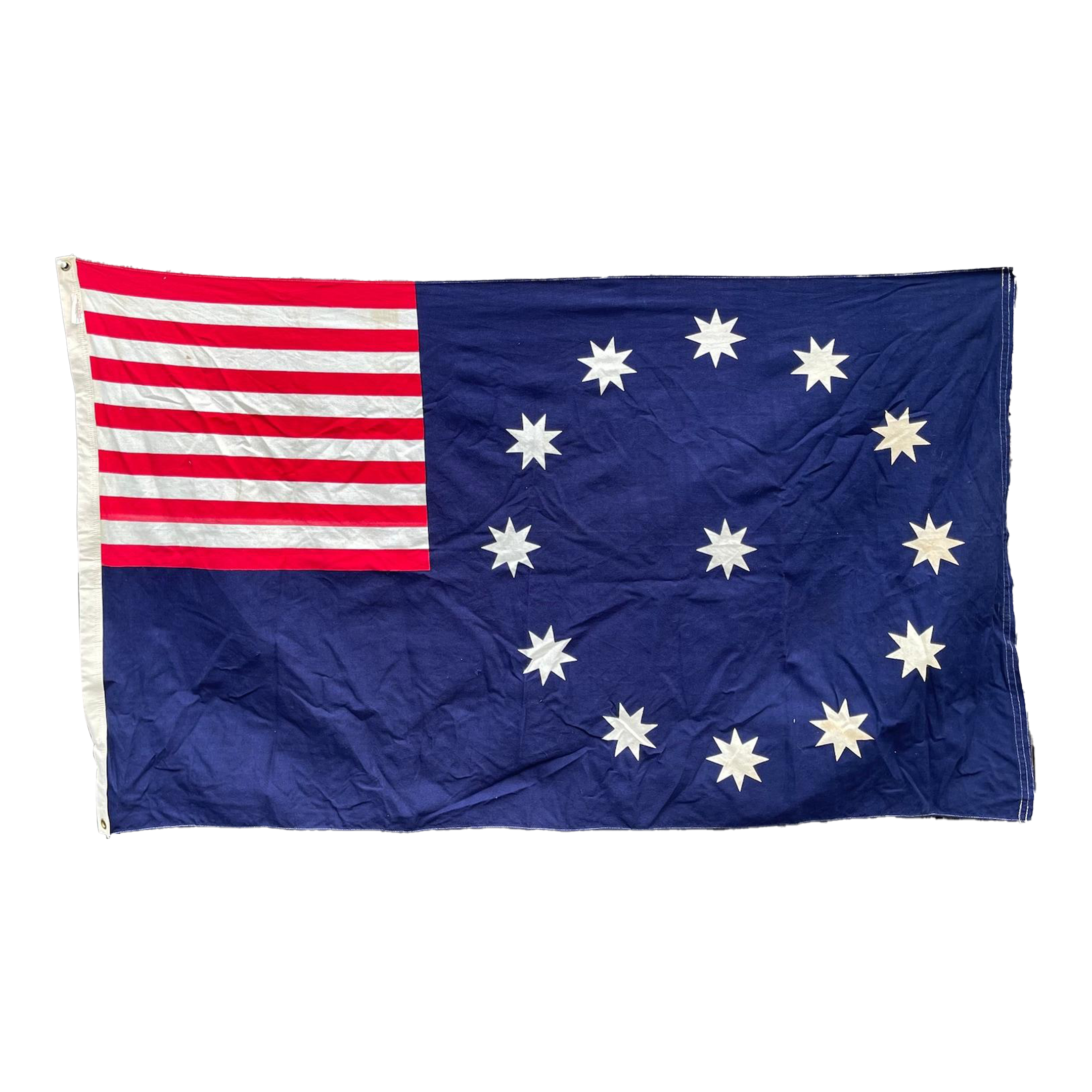 Vintage American Revolutionary Flag Cotton 1976 Easton Pa. | Chairish