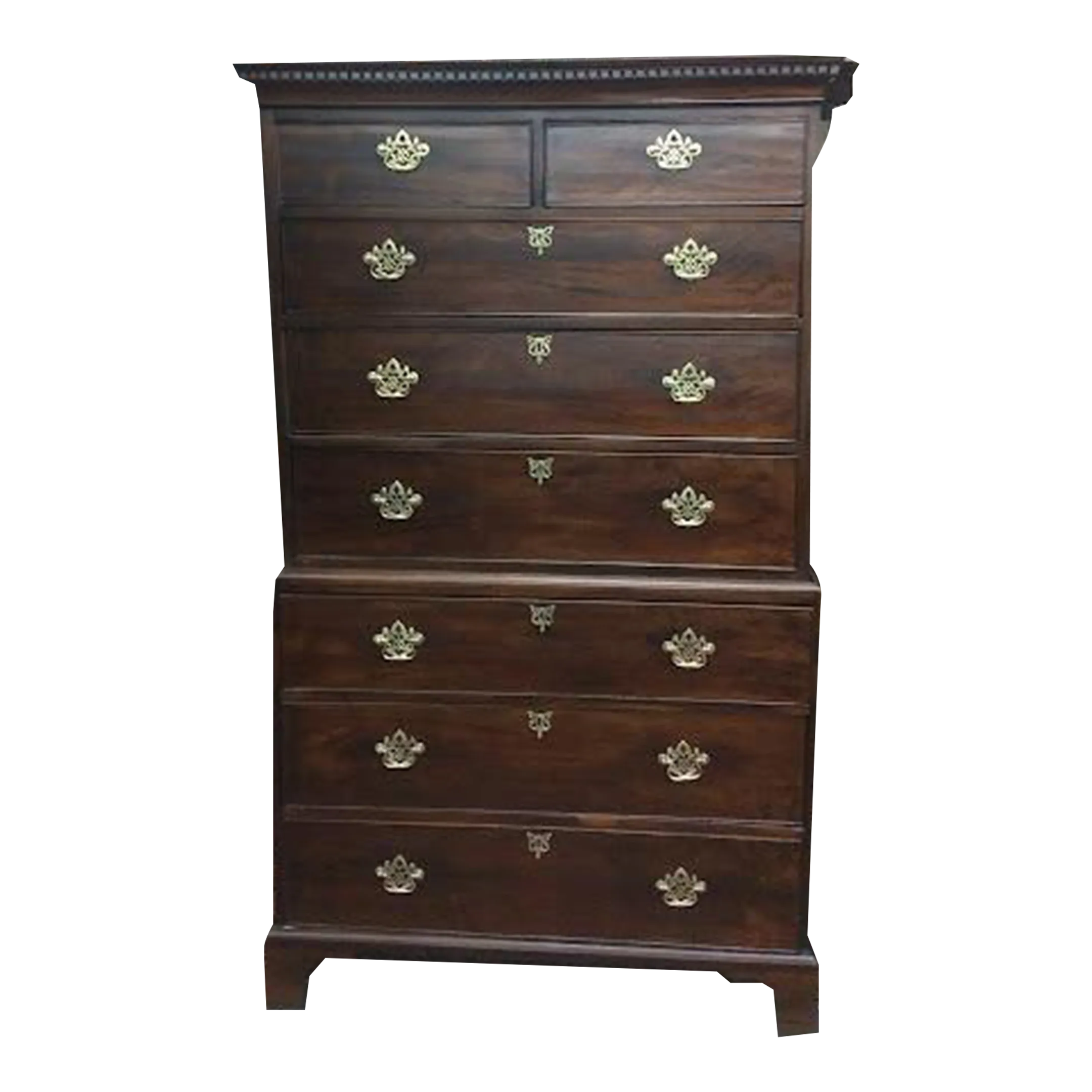 Antique Chest of Drawers, Chest on Chest, Early Chippendale Chest ...