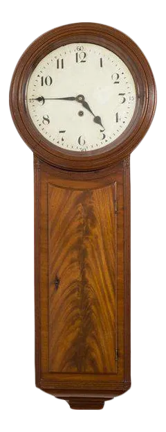 Regency Mahogany Tavern Clock | Chairish