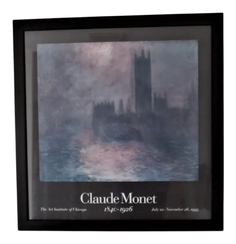1995 Art Institute of Chicago Claude Monet Exhibition Poster, Framed ...