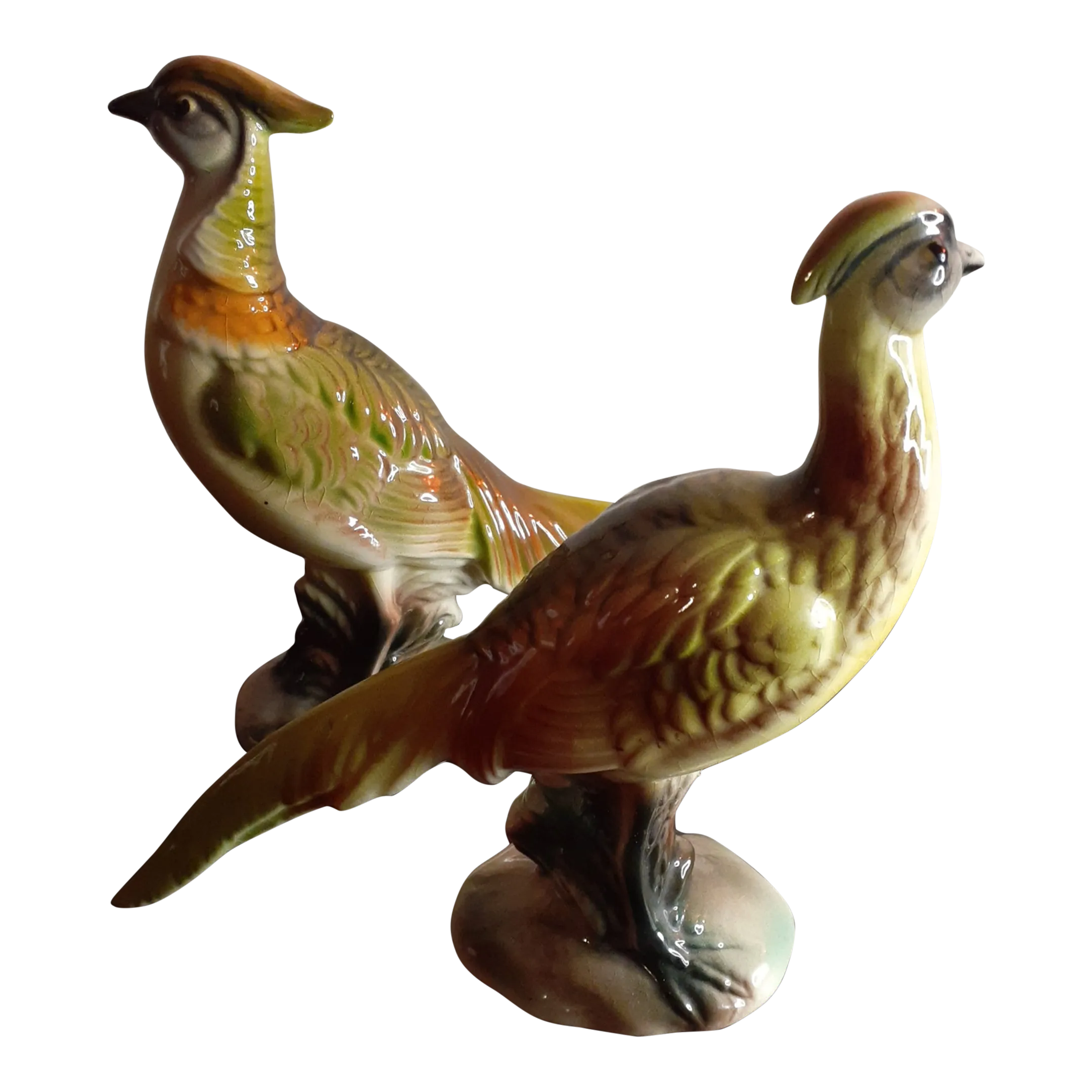 1960s Stewart B McCulloch California Pottery Pheasant Figurine | Chairish