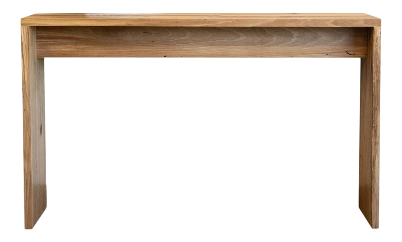 Narrow Console Table in "Satin Walnut" Wood with Box Joints by Alabama ...
