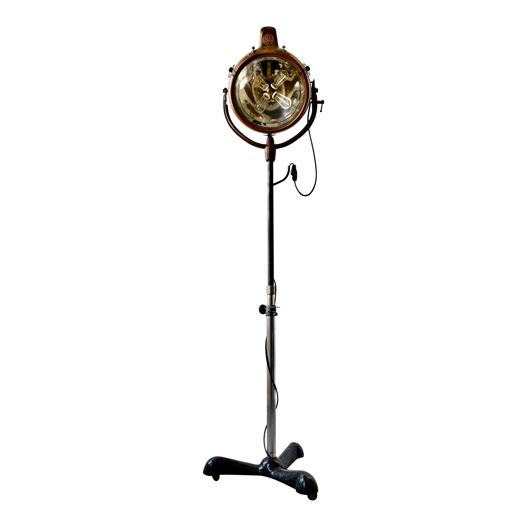 1920s General Electric Searchlight Floor Lamp | Chairish