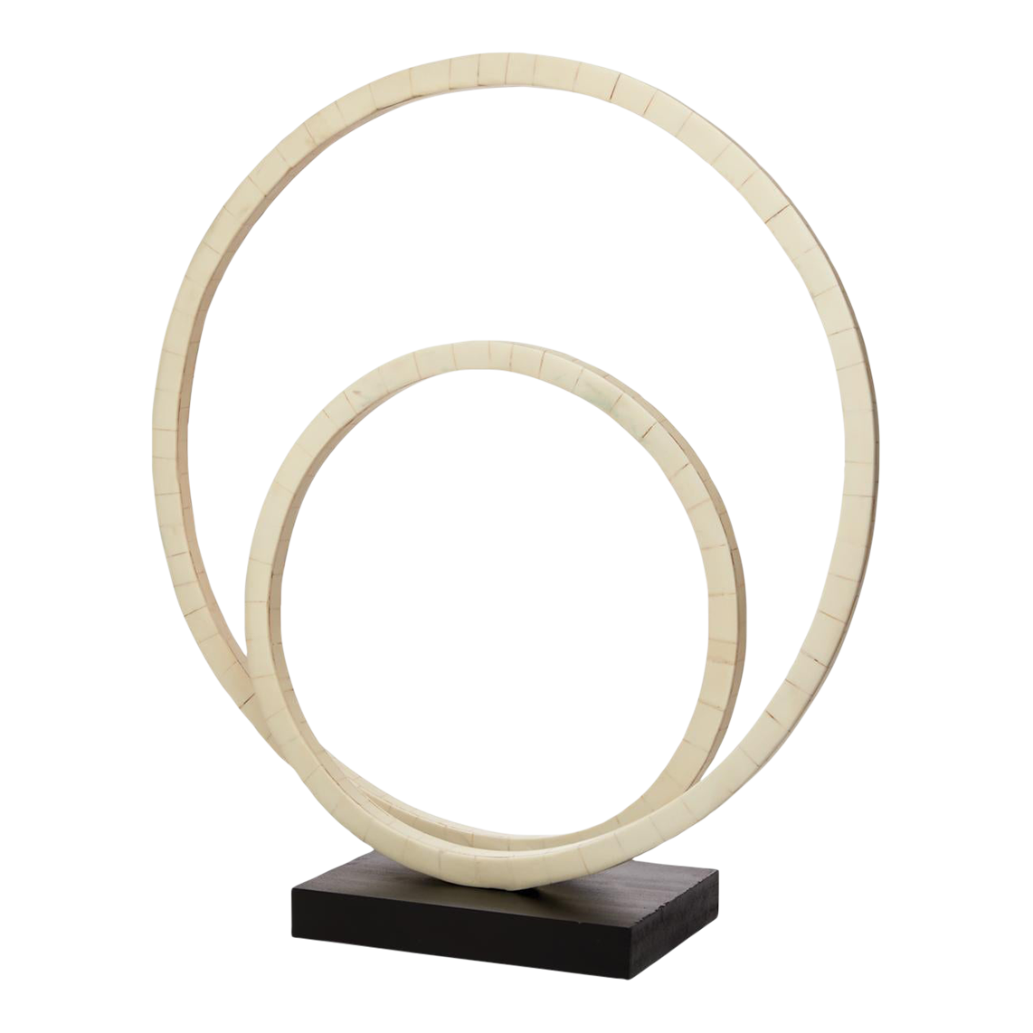Helix Double Ring Sculpture | Chairish