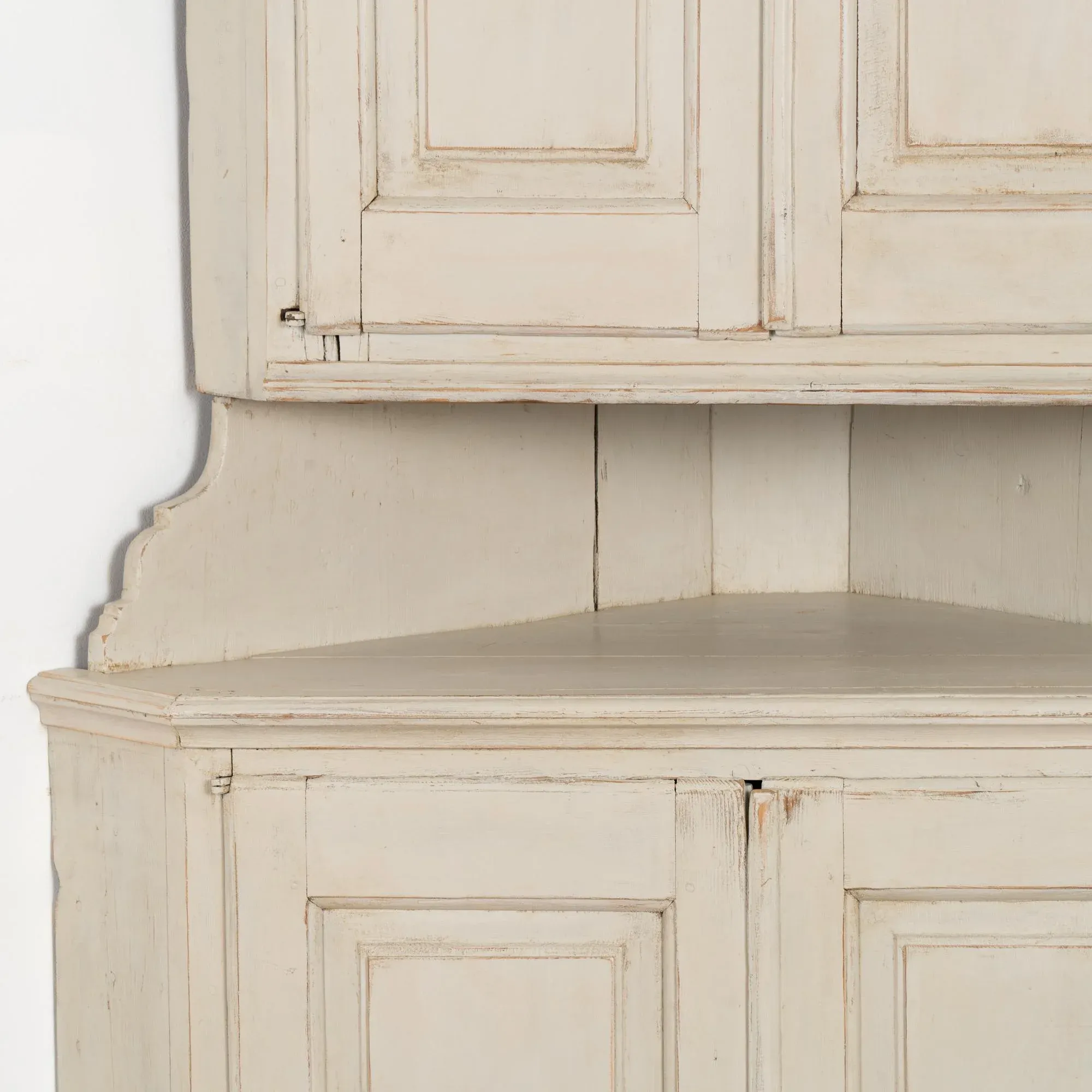 Antique white corner cabinet store